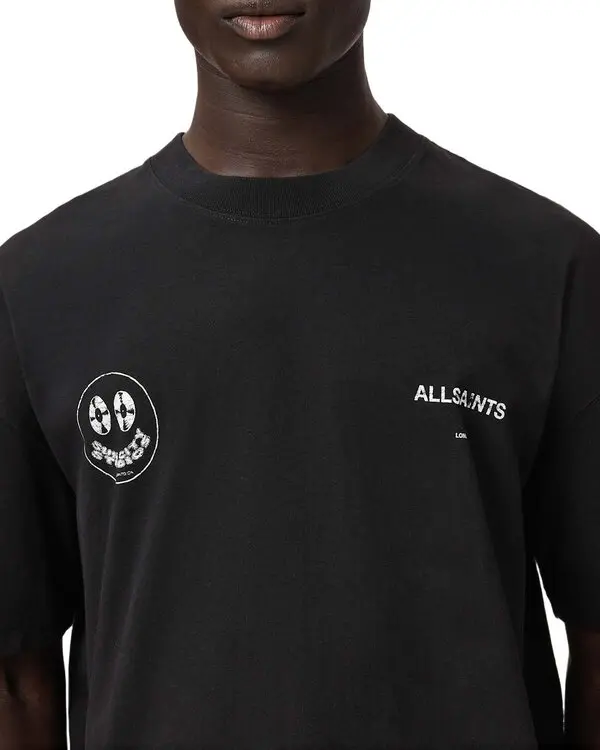 ALLSAINTS Spinner Short Sleeve Crew - Washed Black