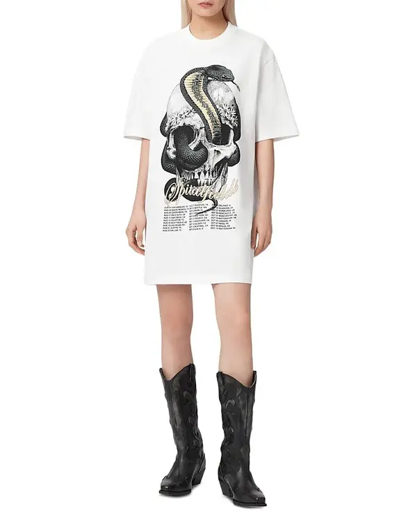 ALLSAINTS Tee Shirt Mini Dress - Chalk White