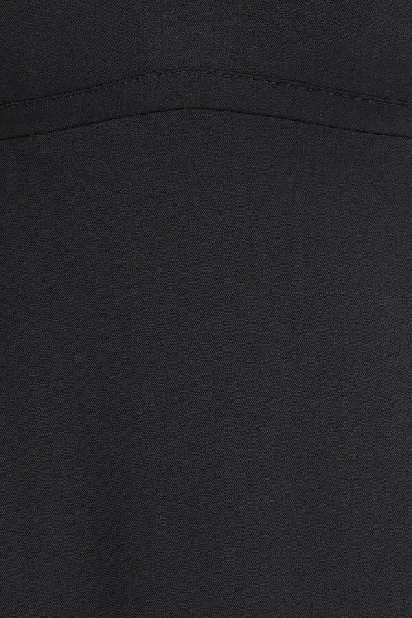 Jacquemus Valdu Cutout Wool-blend Twill Maxi Dress - Black