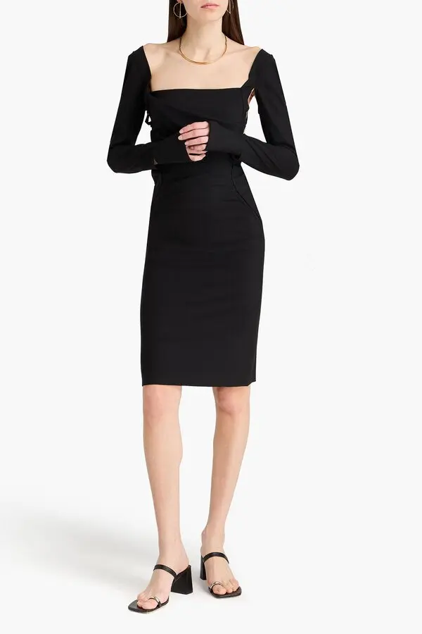 Jacquemus Cerro Draped Wool-blend Dress