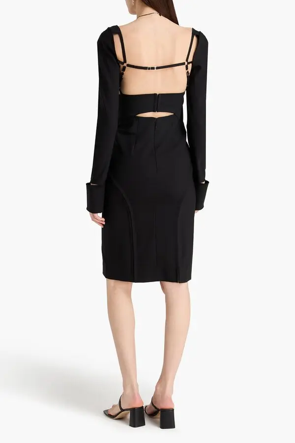 jacquemus black dress Jacquemus, La Robe Saudade draped maxi dress, Women, Black, XXL, Dresses, Materialmix