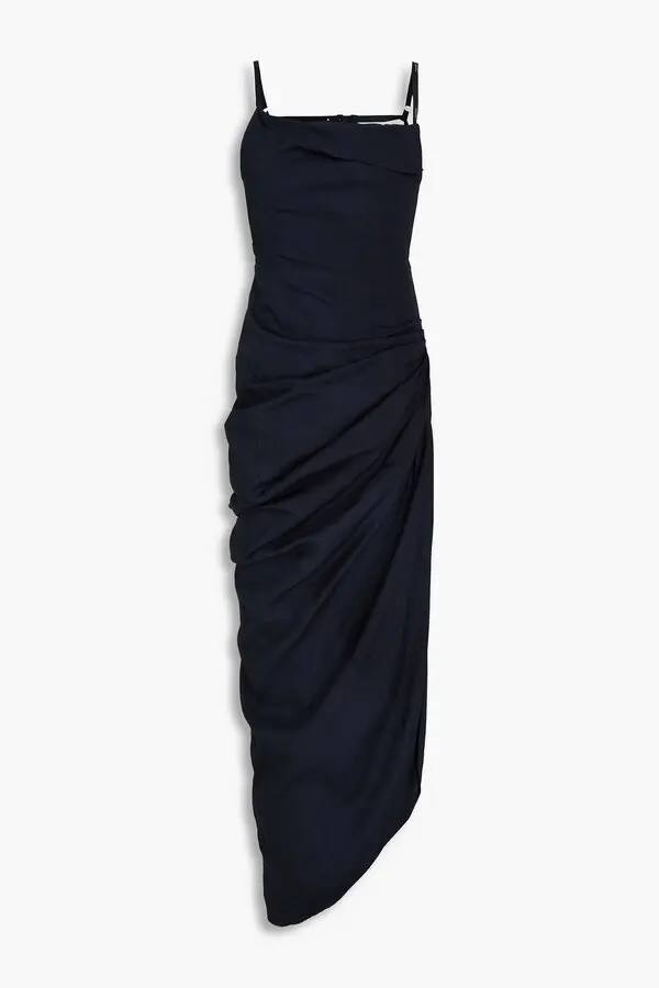 Jacquemus Saudade Open-back Draped Maxi Dress