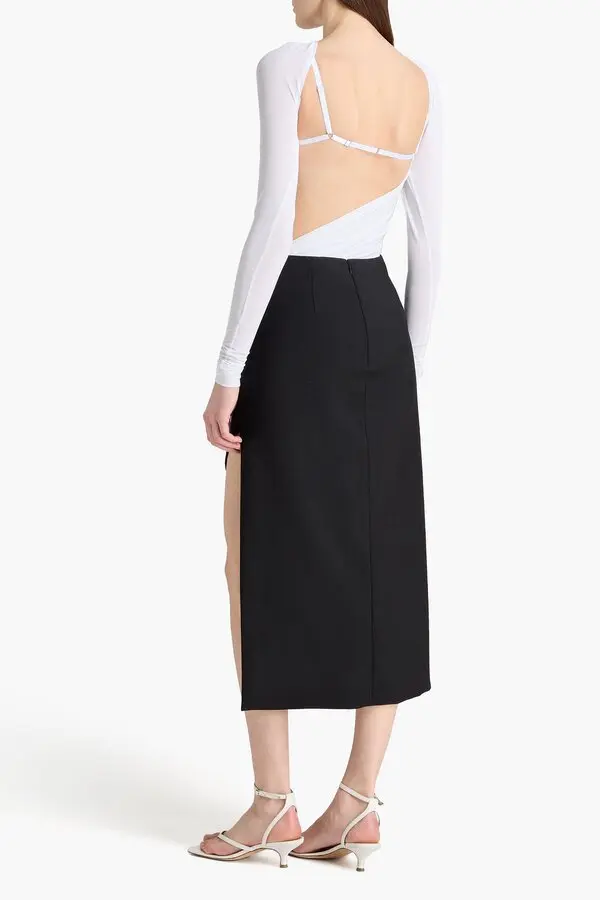 Jacquemus Asymmetric Cutout Stretch-jersey Bodysuit - White