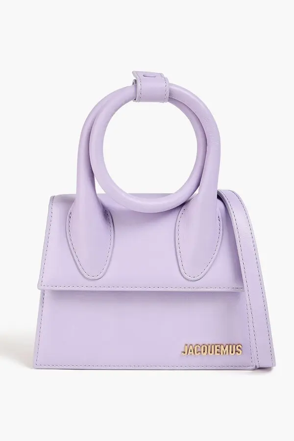 Jacquemus Le Chiquito Noeud Leather Tote - Lavender