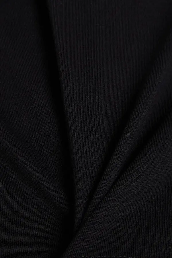 Jacquemus Cropped Layered Cotton-jersey Top