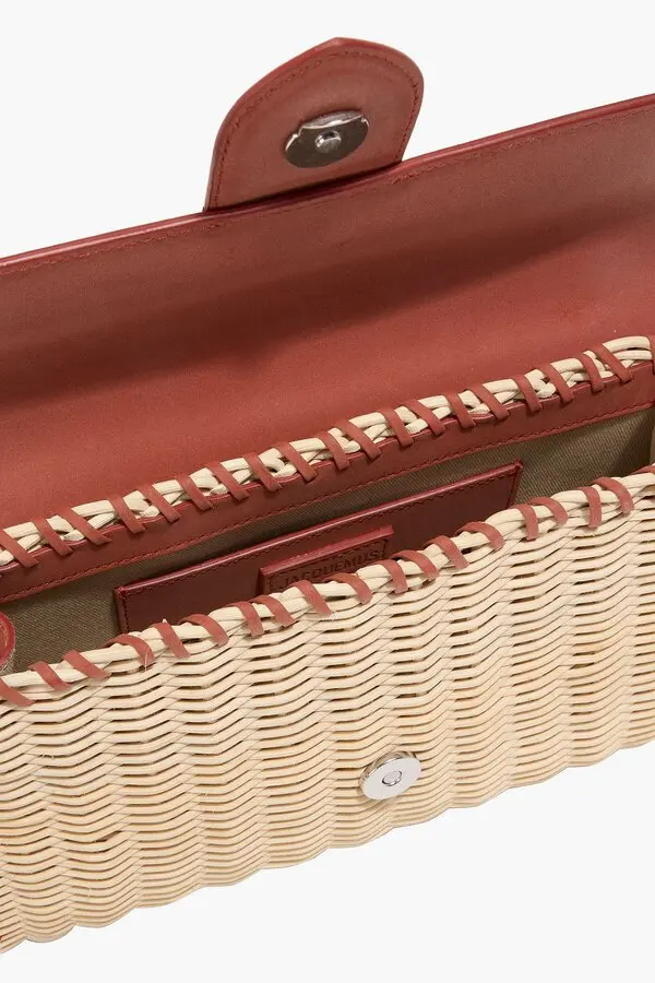 Jacquemus Le Bambino Long Osier Shoulder Bag - Brick