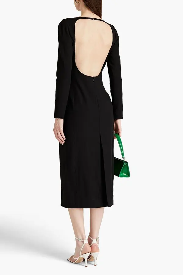 Jacquemus Woven Open-back Midi Dress