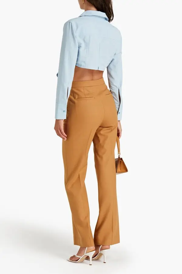 Jacquemus Terra Cropped Poplin Shirt