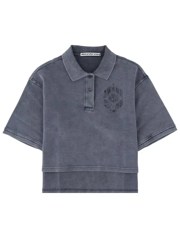 Alexander Wang Polo With Logo - Blue