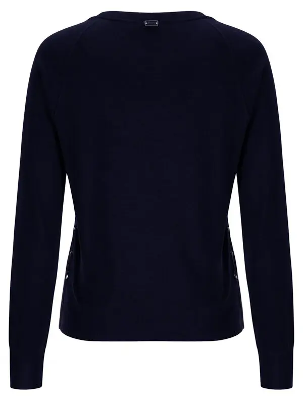 Herno Maglia Con Bottoni Laterali - Beige