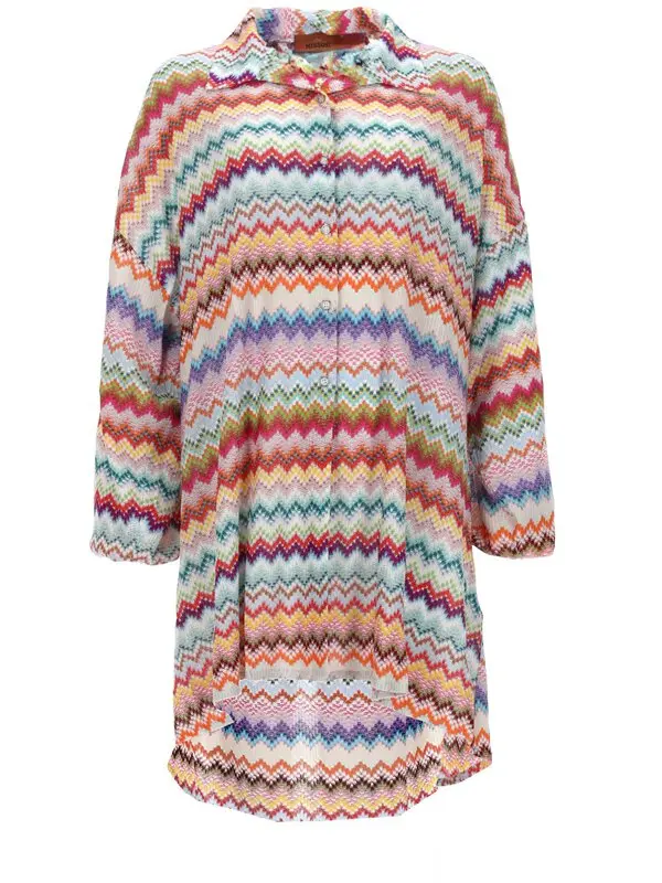 Missoni Camicia Con Stampa Zig Zag - Multicolour