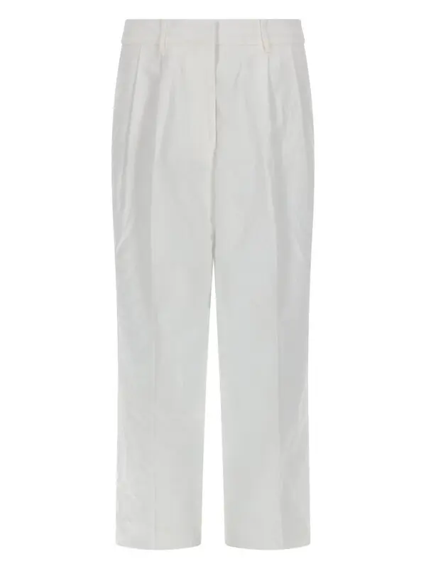 Michael Kors Tailored Linen Trousers - White