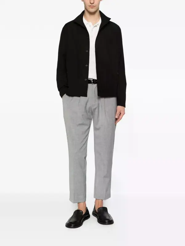 LOW BRAND High-neck Button-up Jacket