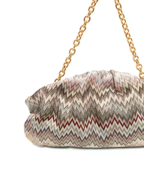 Missoni Raschel Zig-zag Pattern Clutch Bag