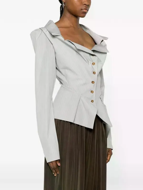 VIVIENNE WESTWOOD Pinstripe Button Blazer