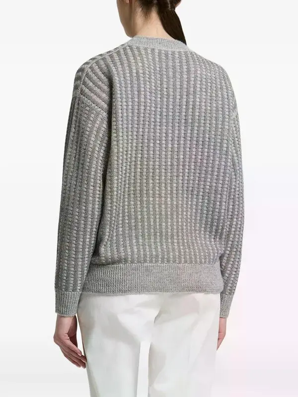 Peserico Crew-neck Textured Knit Sweater