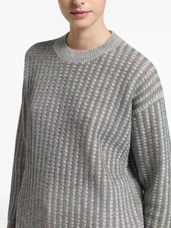 Peserico Crew-neck Textured Knit Sweater