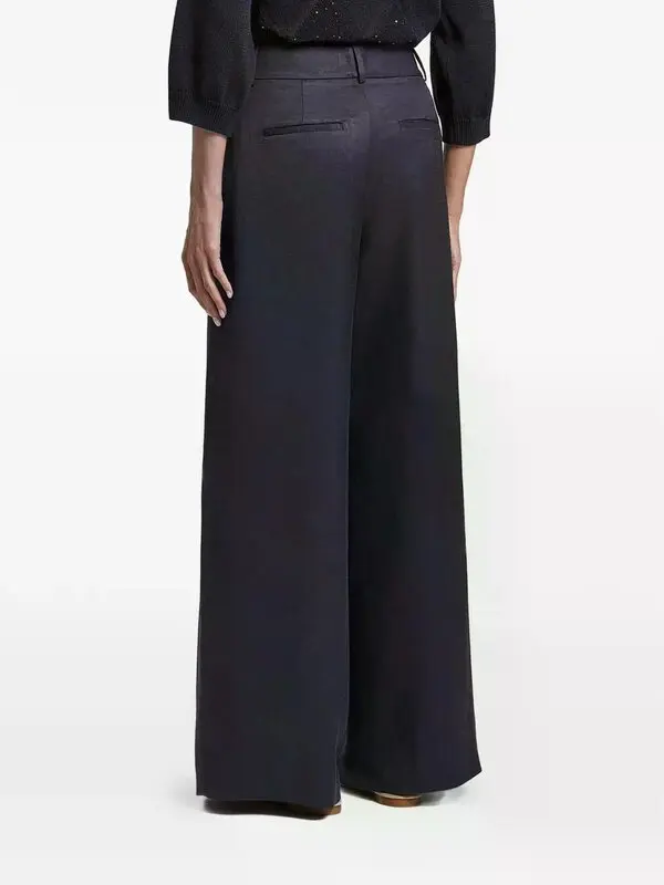 Peserico Pleated Wide-leg Trousers