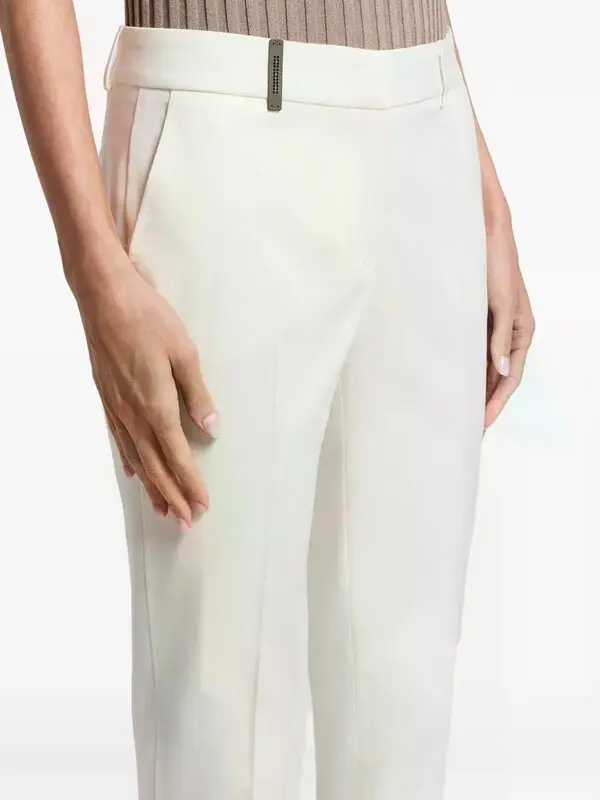 Peserico Pressed-crease Cropped Trousers