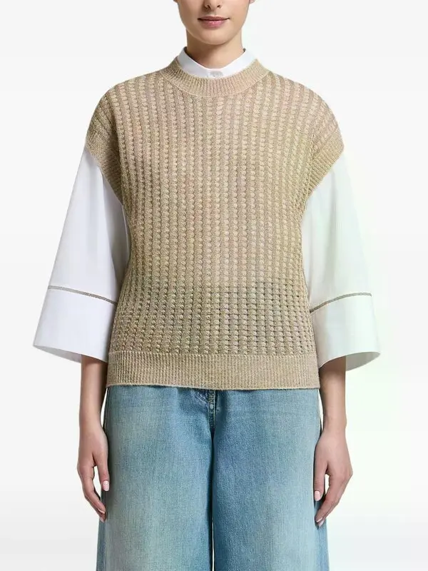 Peserico Open-knit Vest