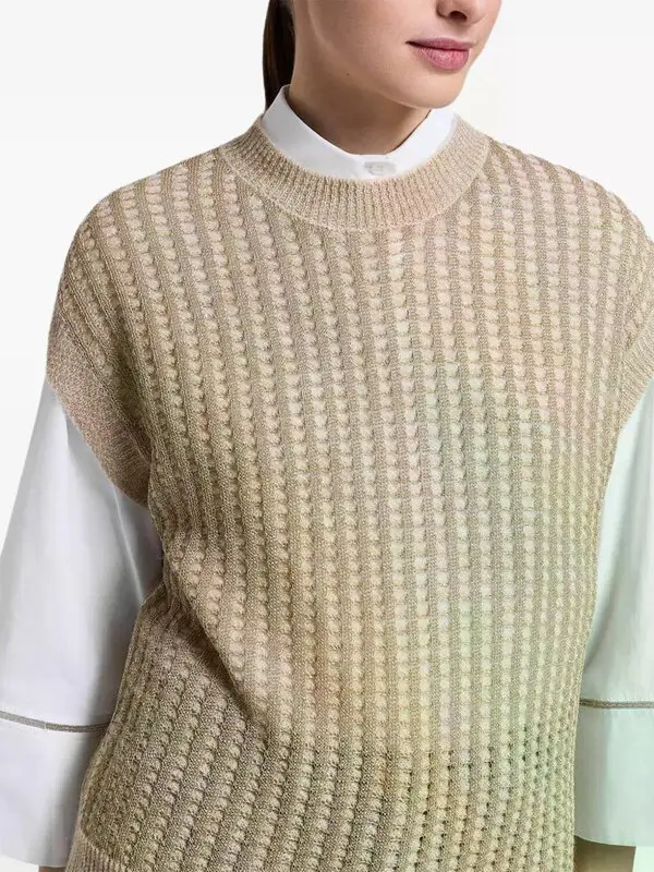 Peserico Open-knit Vest
