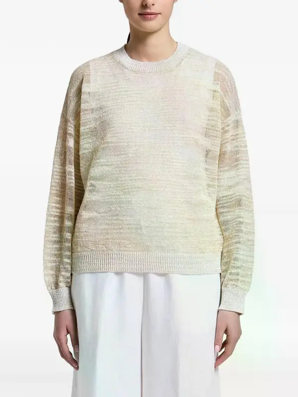 Peserico Crew-neck Long-sleeve Sweater - Neutrals