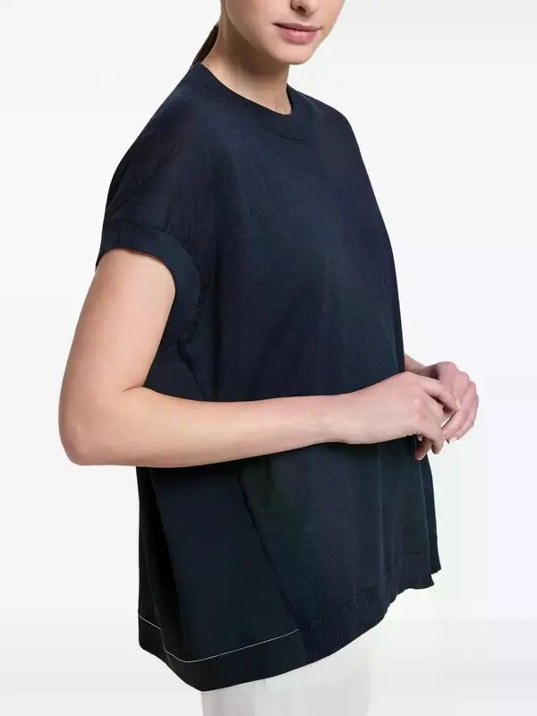 Peserico Crew-neck Top - Blue