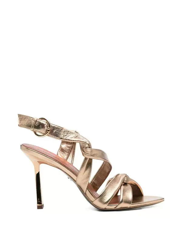 Lola Cruz Arabella Knotted Sandals - Gold