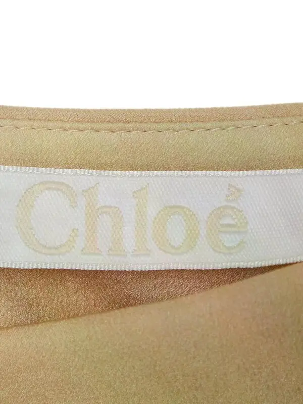 Chloé Pleated-design Silk Maxi Dress