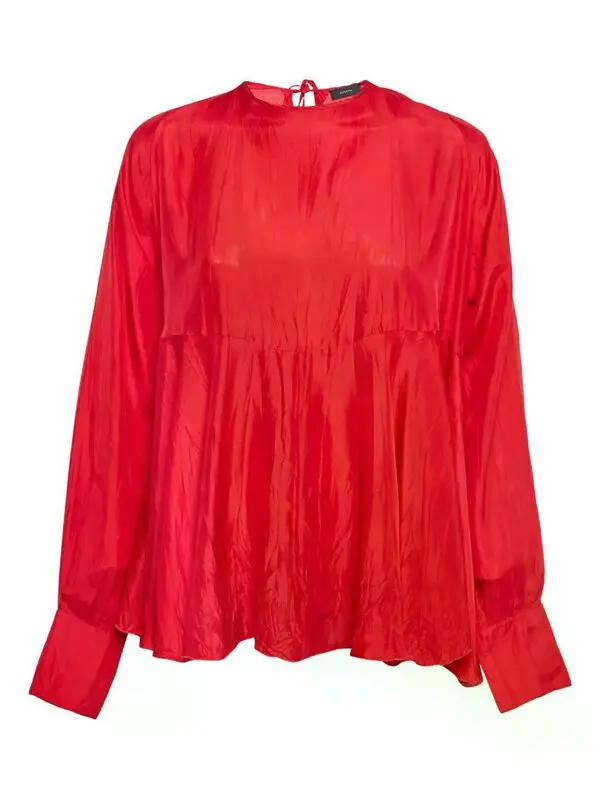JOSEPH Wright Silk Top - Red