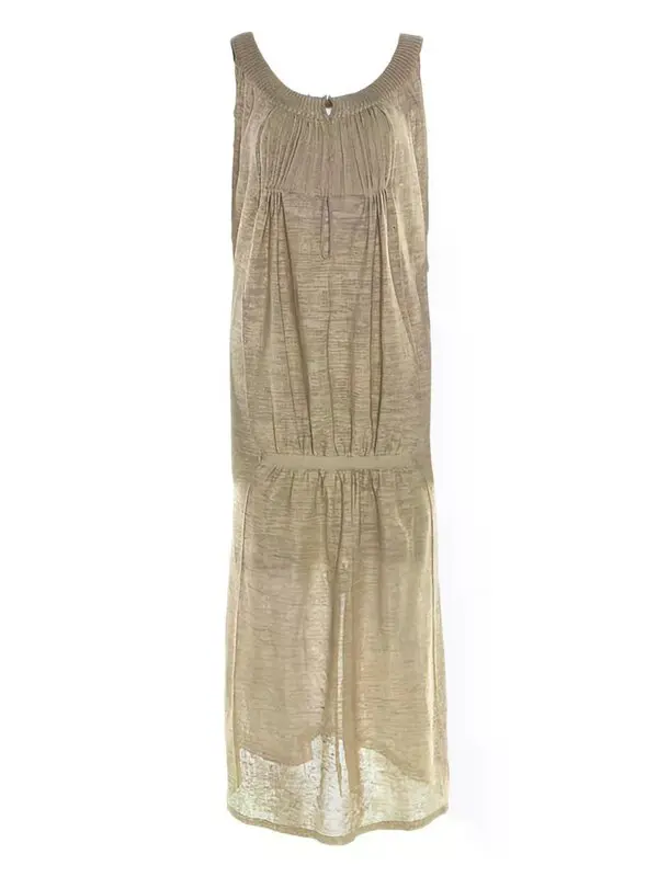 Sonia Rykiel Paris Knitted Lurex Dress - Neutrals