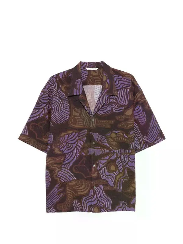 A KIND OF GUISE Samata Printed Shirt - Brown