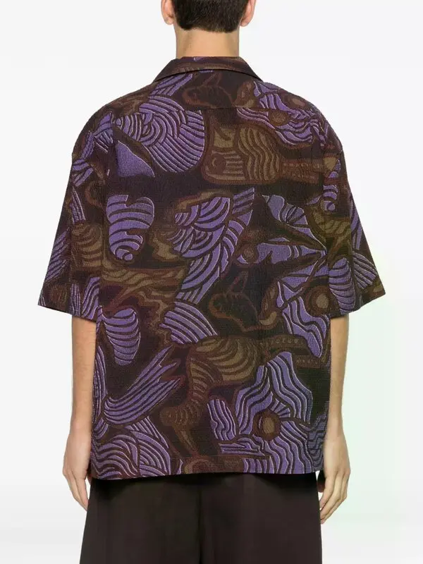 A KIND OF GUISE Samata Printed Shirt - Brown