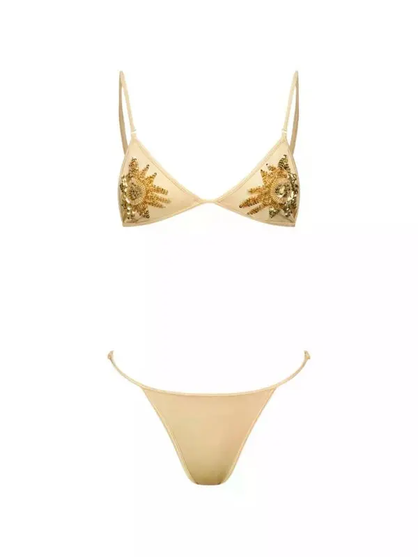 LESLIE AMON Cynthia Bikini - Neutrals