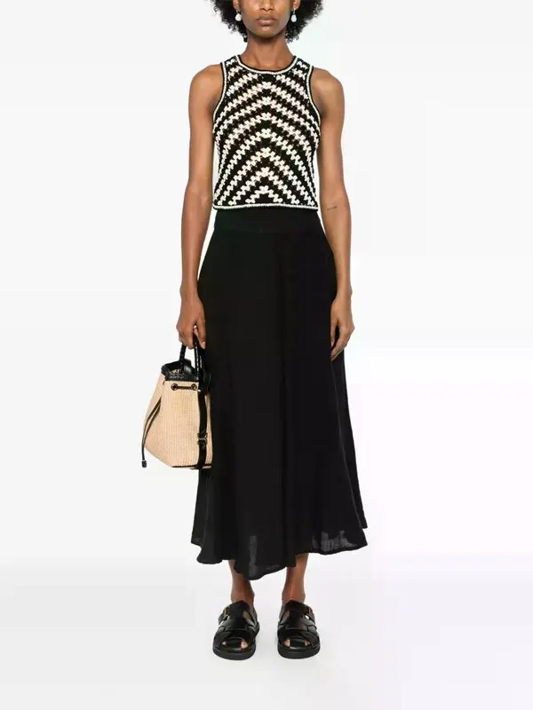 120% Lino Linen A-line Skirt