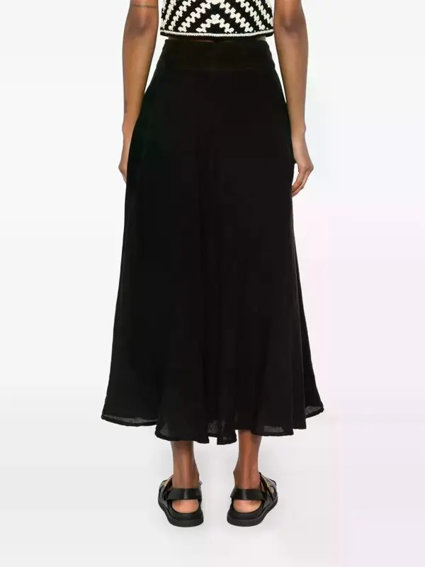 120% Lino Linen A-line Skirt