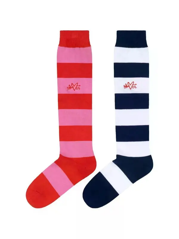 CHARLES JEFFREY Patterned Socks - Blue