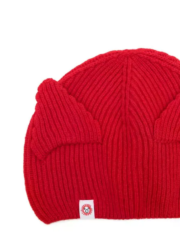 CHARLES JEFFREY Ears-detail Beanie - Red