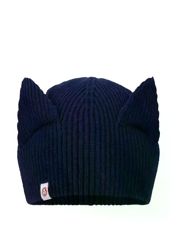 CHARLES JEFFREY Animal-ear Beanie Hat - Blue