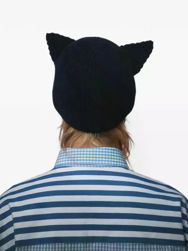 CHARLES JEFFREY Animal-ear Beanie Hat - Blue