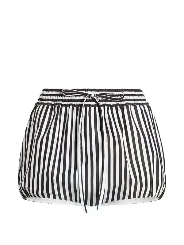 Dolce & Gabbana Striped Drawstring Shorts - White