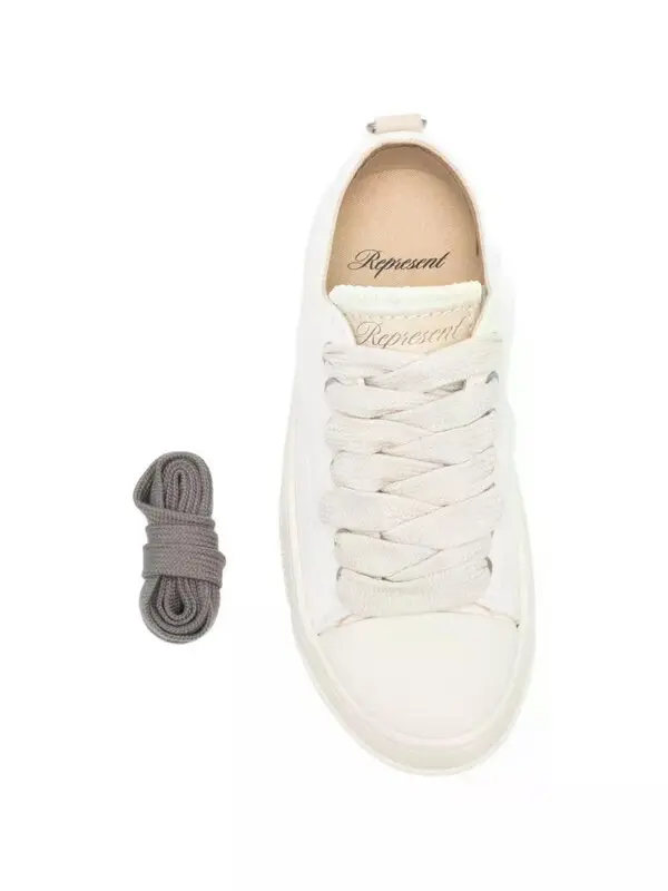 REPRESENT Logo-embossed Sneakers - Neutrals