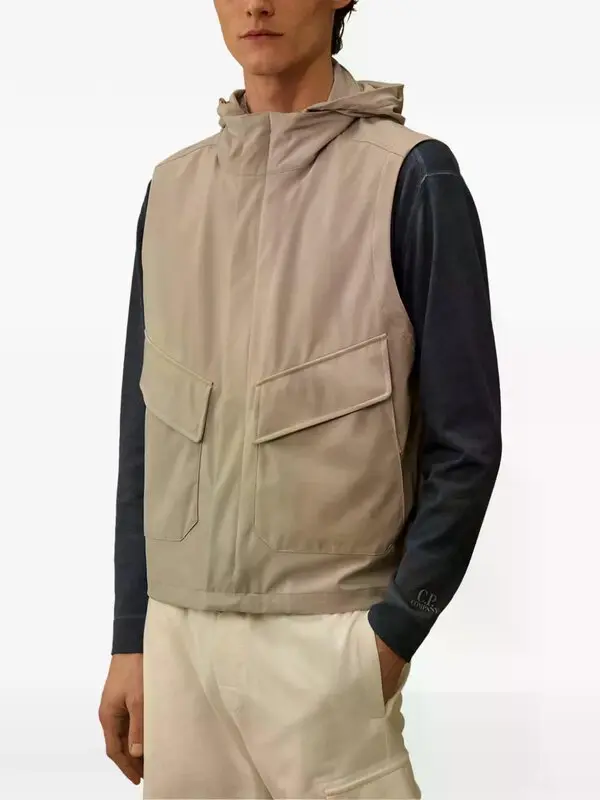 C.P. COMPANY Hooded Pocket Waistcoat - Neutrals