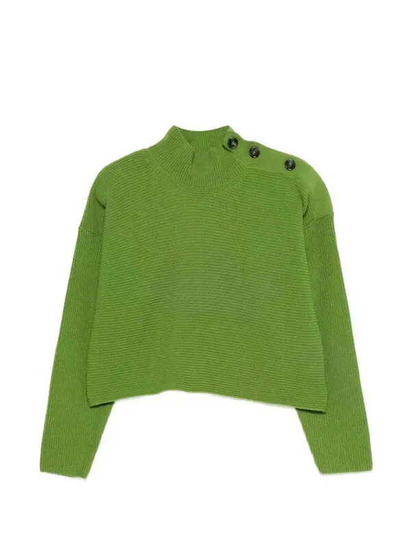 Iceberg Button Turtleneck Sweater