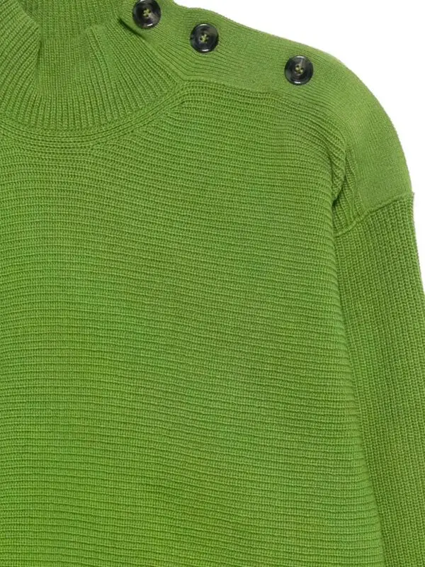 Iceberg Button Turtleneck Sweater