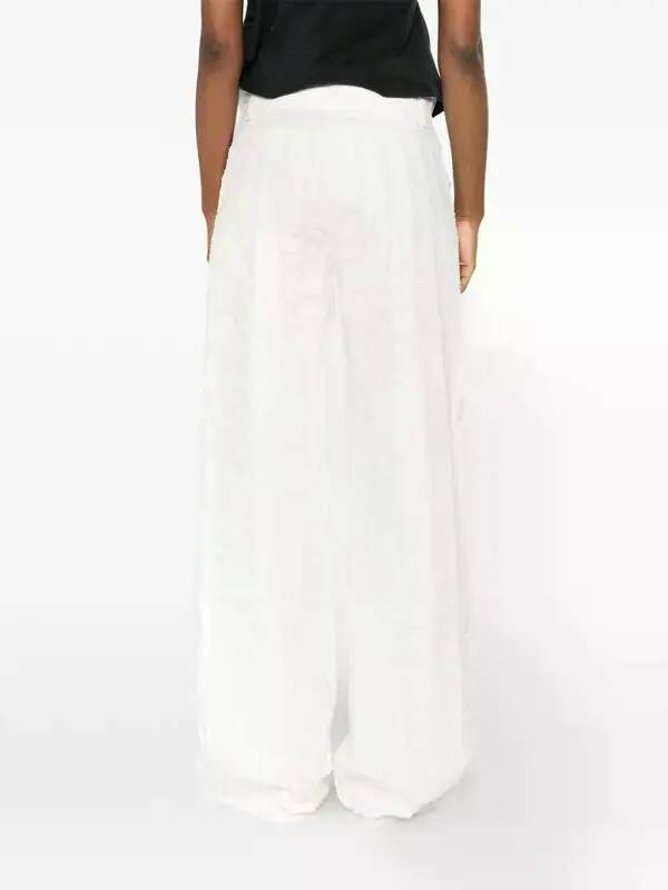 Blumarine Fringed Wide-leg Jeans