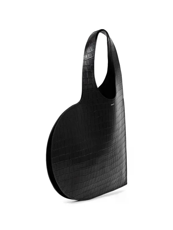 Coperni Crocodile-effect Heart Tote Bag