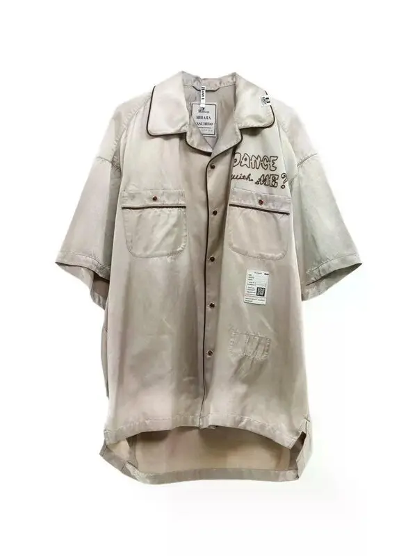 Mihara Yasuhiro Satin-finish Shirt - Neutrals