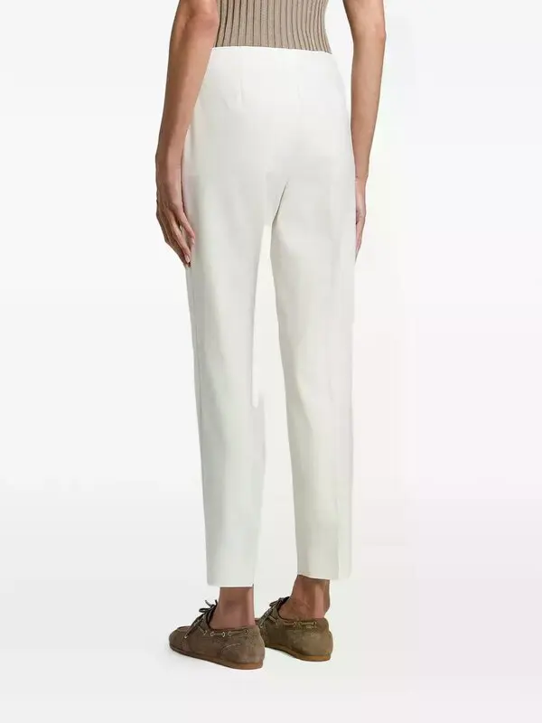 Peserico Pressed-crease Side-slit Trousers