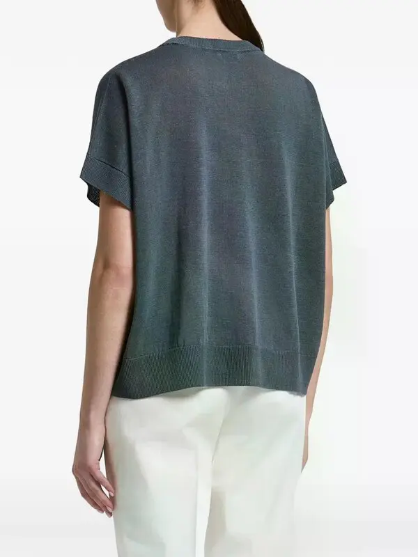 Peserico Monili-embellished Pocket Sweater
